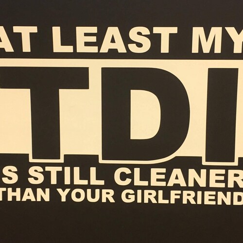 TDI Dirty Diesel Sticker Vinyl Decal Diesel Euro - Etsy
