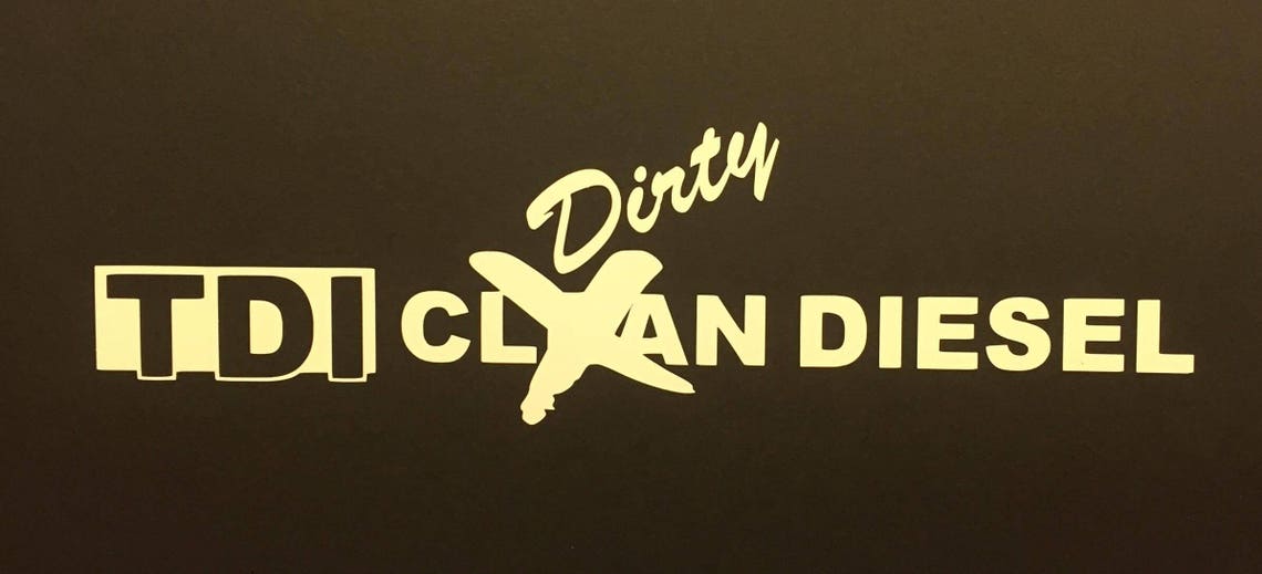 TDI | Dirty Diesel | Sticker | Vinyl | Decal | Diesel | Euro | German ...