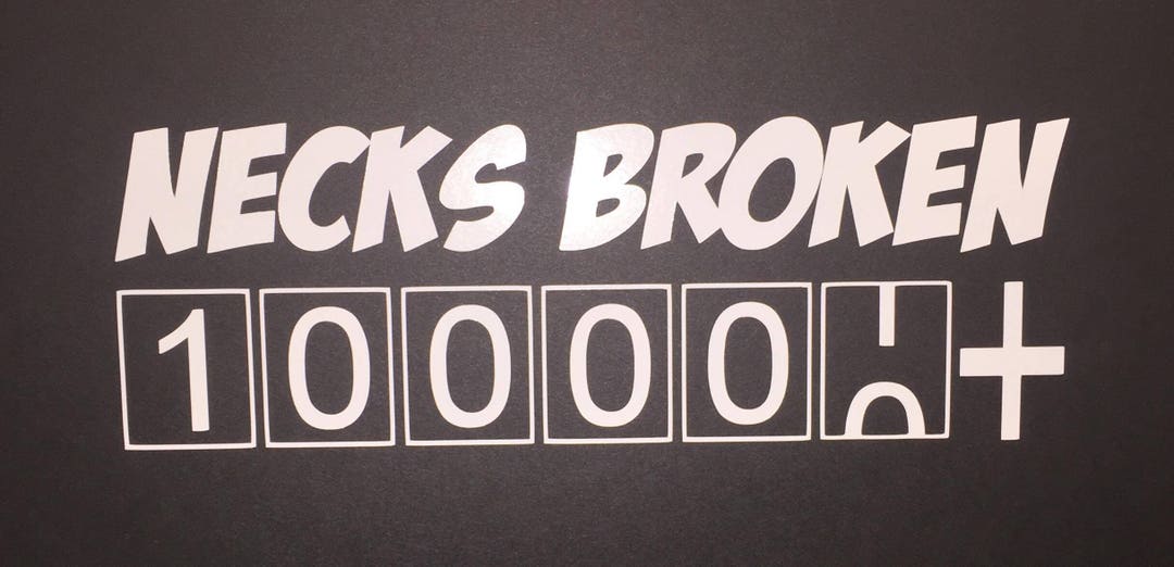 Necks Broken Sticker Vinyl Decal Lowered Slammed - Etsy