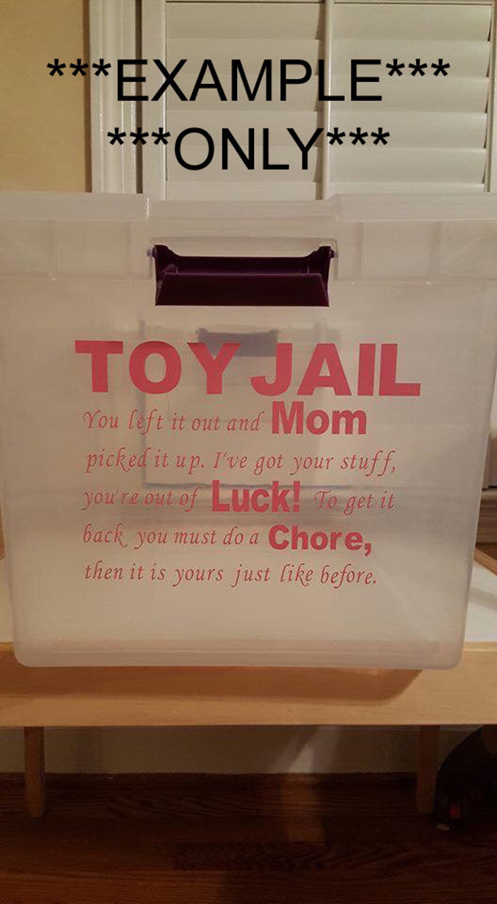 Toy Jail Sticker Vinyl Decal Funny Kids Children | Etsy