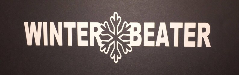 Winter Beater Sticker Vinyl Decal Ecoboost Boosted - Etsy