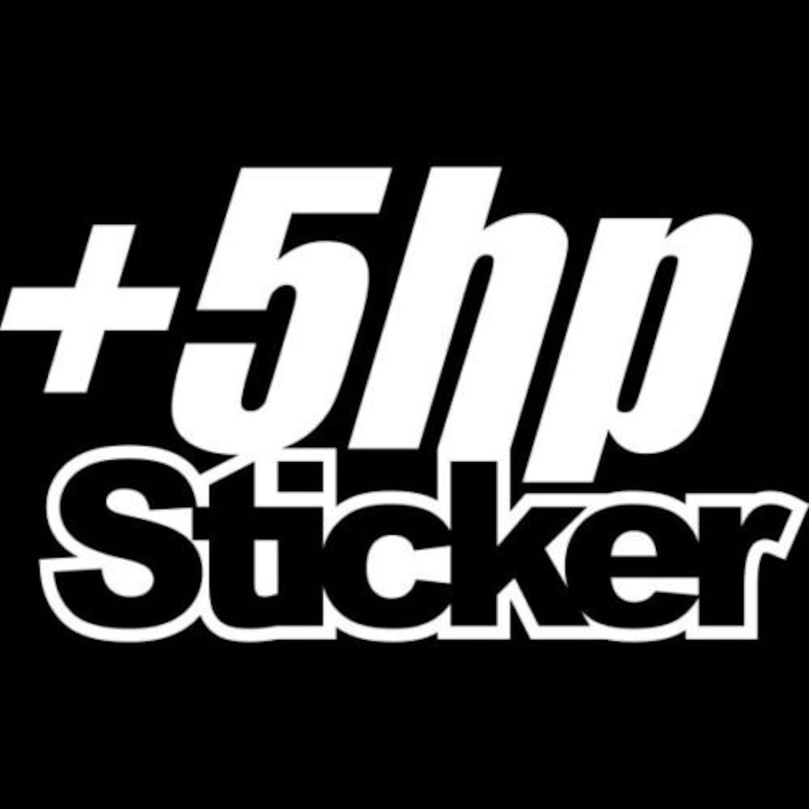 Plus 5 HP Sticker Vinyl Decal - Etsy