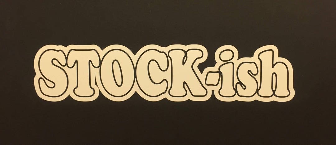 Stock Ish Sticker Vinyl Decal - Etsy