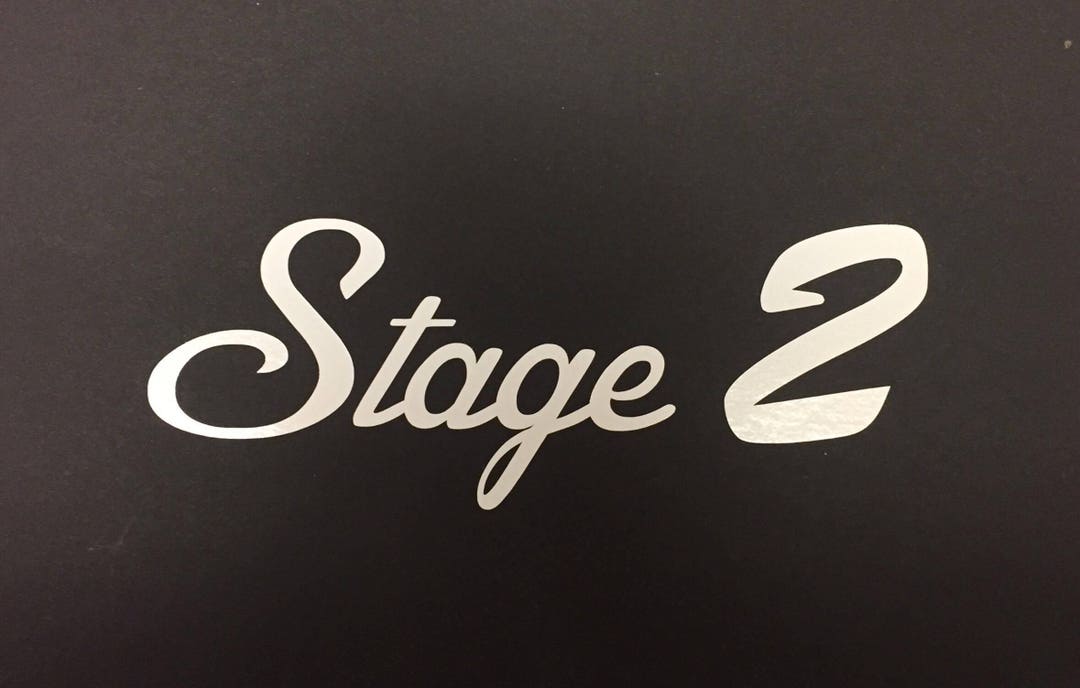 Stage 2 Sticker Vinyl Decal Stage Two - Etsy