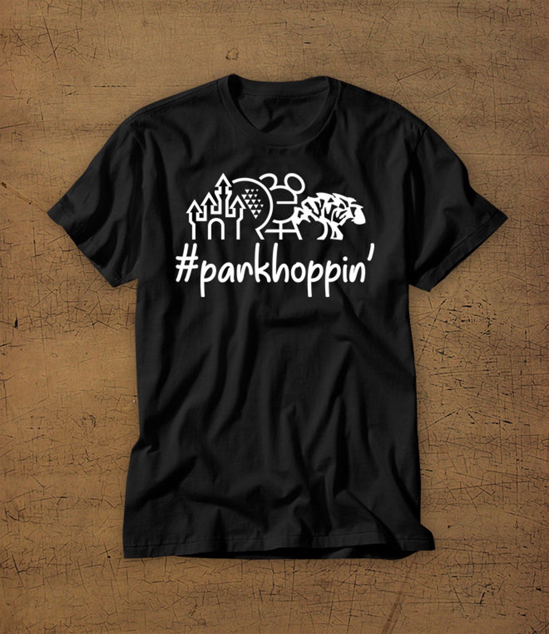 Hashtag Park Hoppin | Disney Vacation Tee | Walt Disney | T-shirt ...