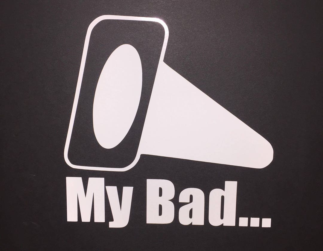 Cone My Bad Sticker Vinyl Decal - Etsy