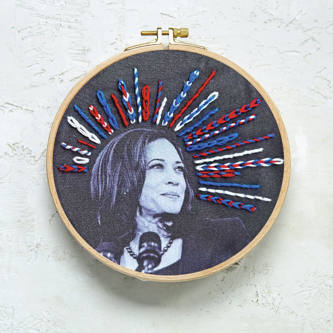 Women in Power | Kamala Harris | Embroidery Kit - Etsy