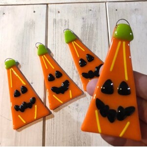3 Mix N Match Cute Halloween Ornaments Witch, Ghost, Pumpkin, Frankie ...