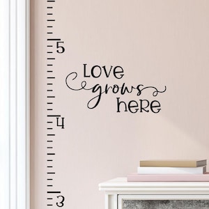 Growth Chart Decal Growth Chart Vinyl Decal Growth Chart - Etsy