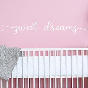 Sweet Dreams Wall Decal- Sweet Dreams Decal- Sweet Dreams Vinyl Decal ...