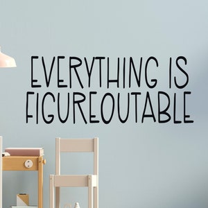 Everything is Figureoutable Decal - Everything is Figureoutable Wall ...