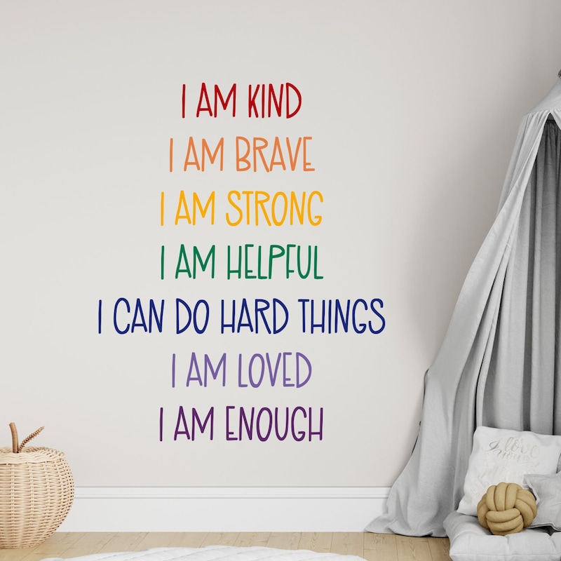 I Am Kind Affirmation Decal - Etsy