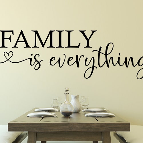 Family is Everything Quote Words Vinyl Wall Decal Sticker Home - Etsy