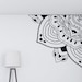 Quarter Mandala Wall Decal, Mandala Vinyl Decal, Quarter Mandala Wall ...
