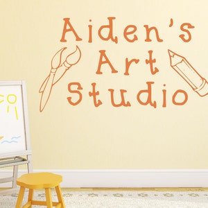 Art Studio Sign- Art Studio Decor- Custom Name Door Sign- Art Room Sign ...