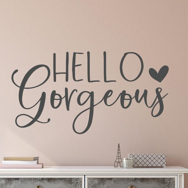 Hello Wall Decal - Etsy