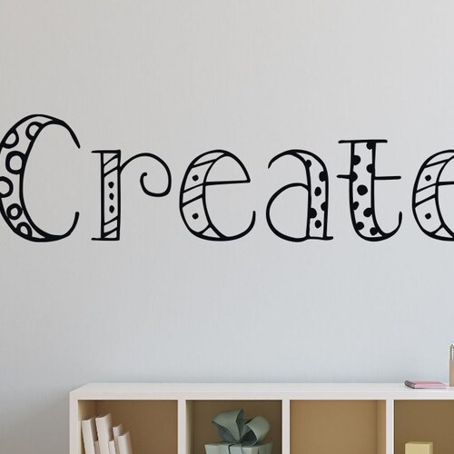 Create Something Wall Decal Craft Room Sign Craft Room - Etsy