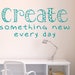 Create Something Wall Decal - Craft Room Sign - Craft Room Decor ...