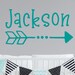 Arrow Name Wall Decal- Arrow Name Vinyl- Custom Name Wall Decal- Arrow ...