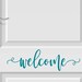 Welcome Door Decal - Welcome Vinyl Decal - Welcome Decal - Door Sticker ...