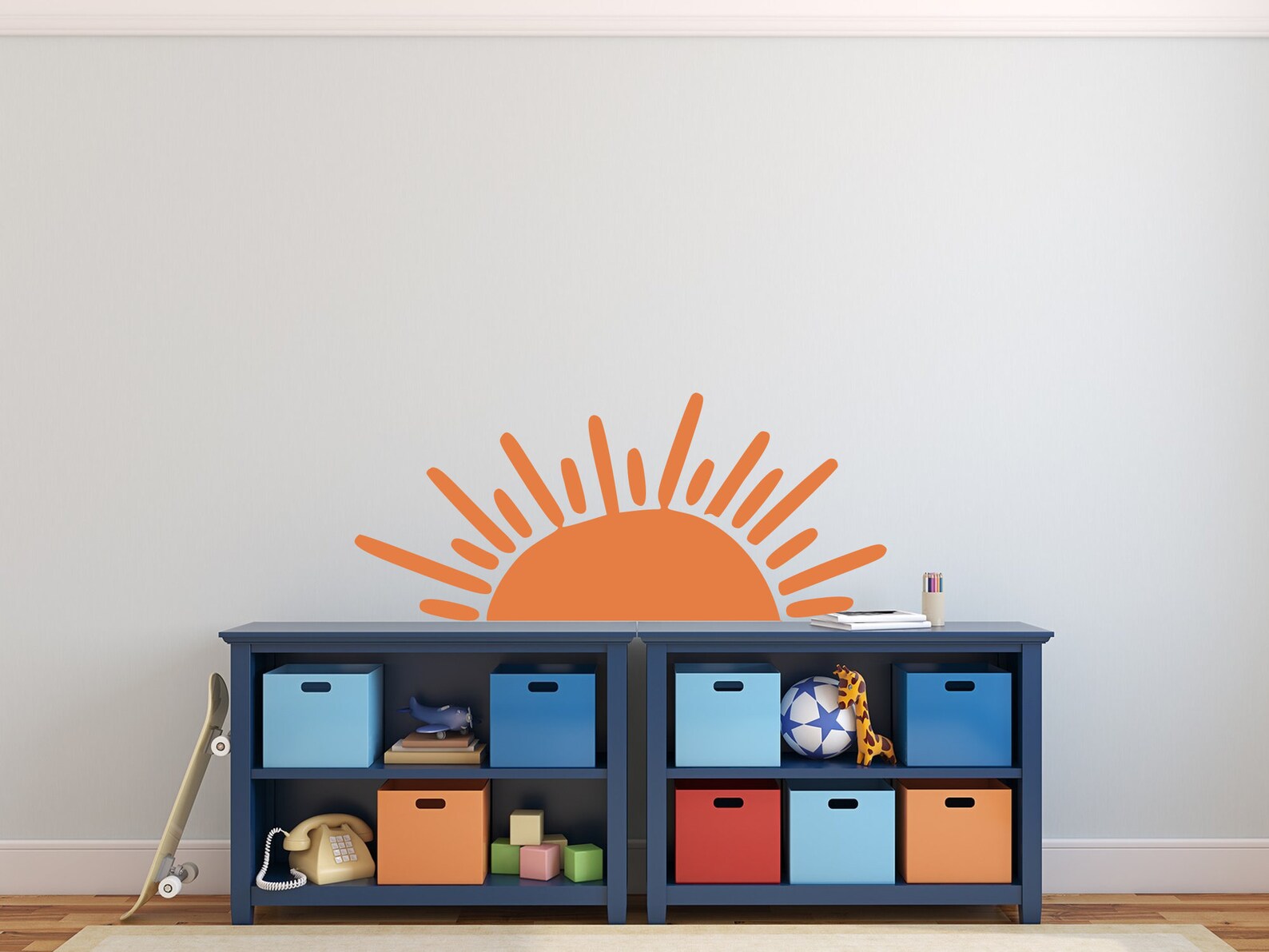Half Sun Wall Decal Half Sun Vinyl Decal Half Sun Decal - Etsy