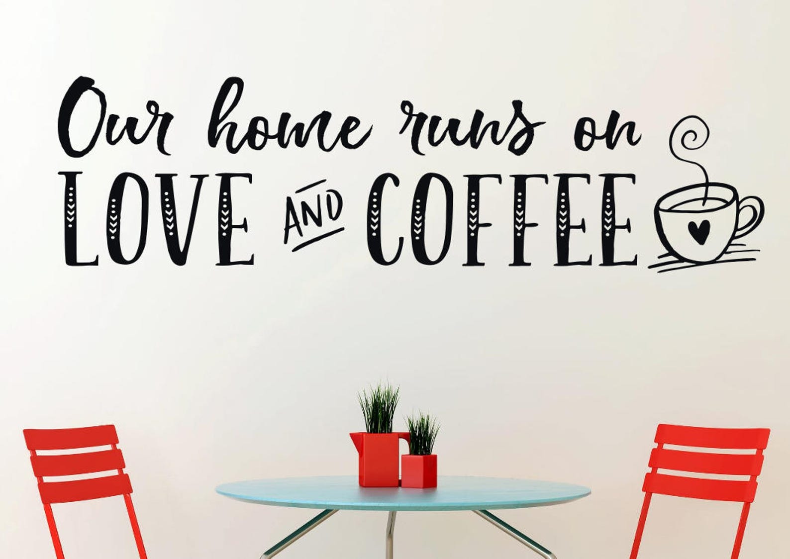 Coffee Wall Art Coffee Wall Decor Coffee Wall Decal Our - Etsy