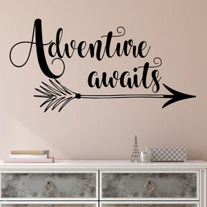 Adventure Awaits Wall Decal- Adventure Awaits Wall Decor- Adventure ...