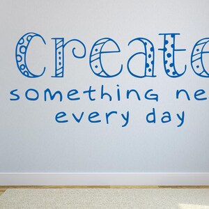 Create Something Wall Decal Craft Room Sign Craft Room Decor Craft Room ...