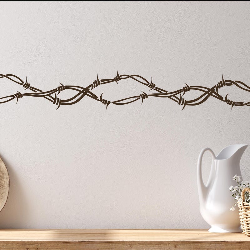 Barbed Wire Decal - Etsy