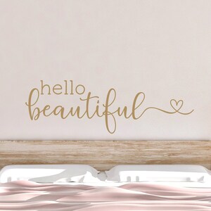 Hello Beautiful Decal - Hello Beautiful Mirror Decal - Hello Beautiful ...