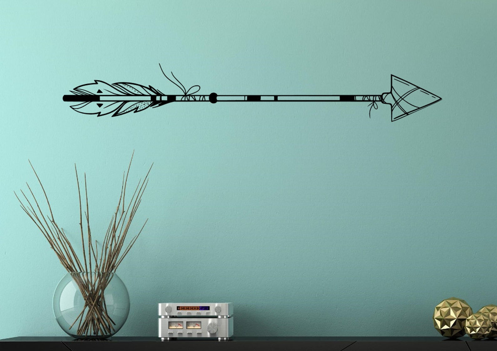 Detailed Arrow Wall Decal Arrow Vinyl Decal Arrow Decal | Etsy