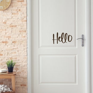 Hello Wall Decal - Hello Decal - Hello Decal for Front Door - Hello ...