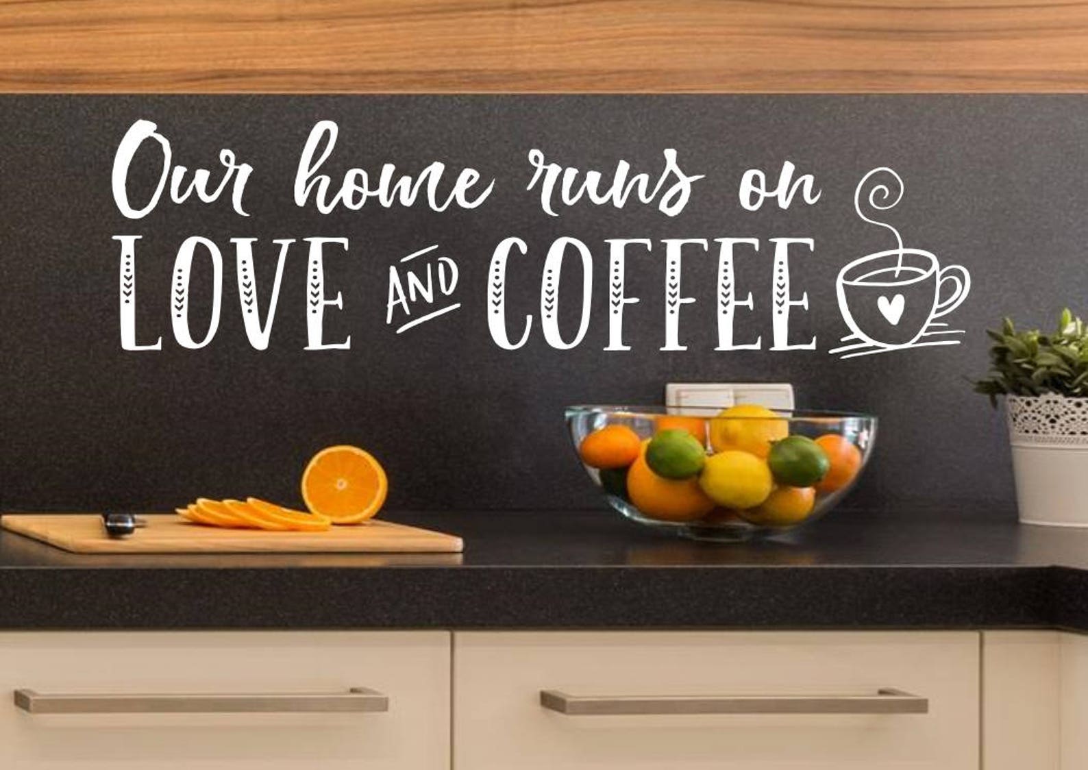 Coffee Wall Art - Coffee Wall Decor - Coffee Wall Decal - Our Home Runs ...