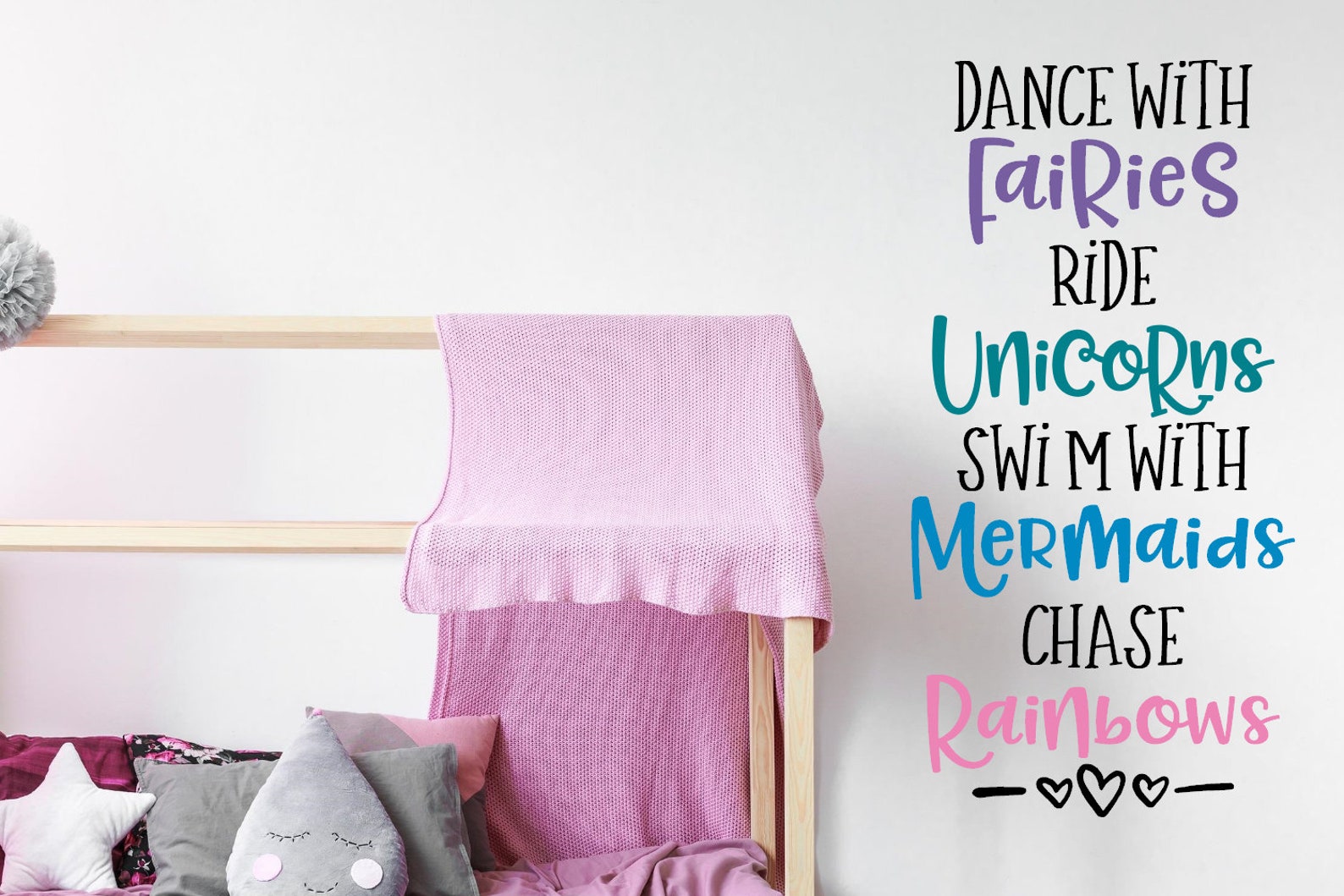 Girls Wall Decal Girl Wall Decor Girls Room Wall Decal | Etsy