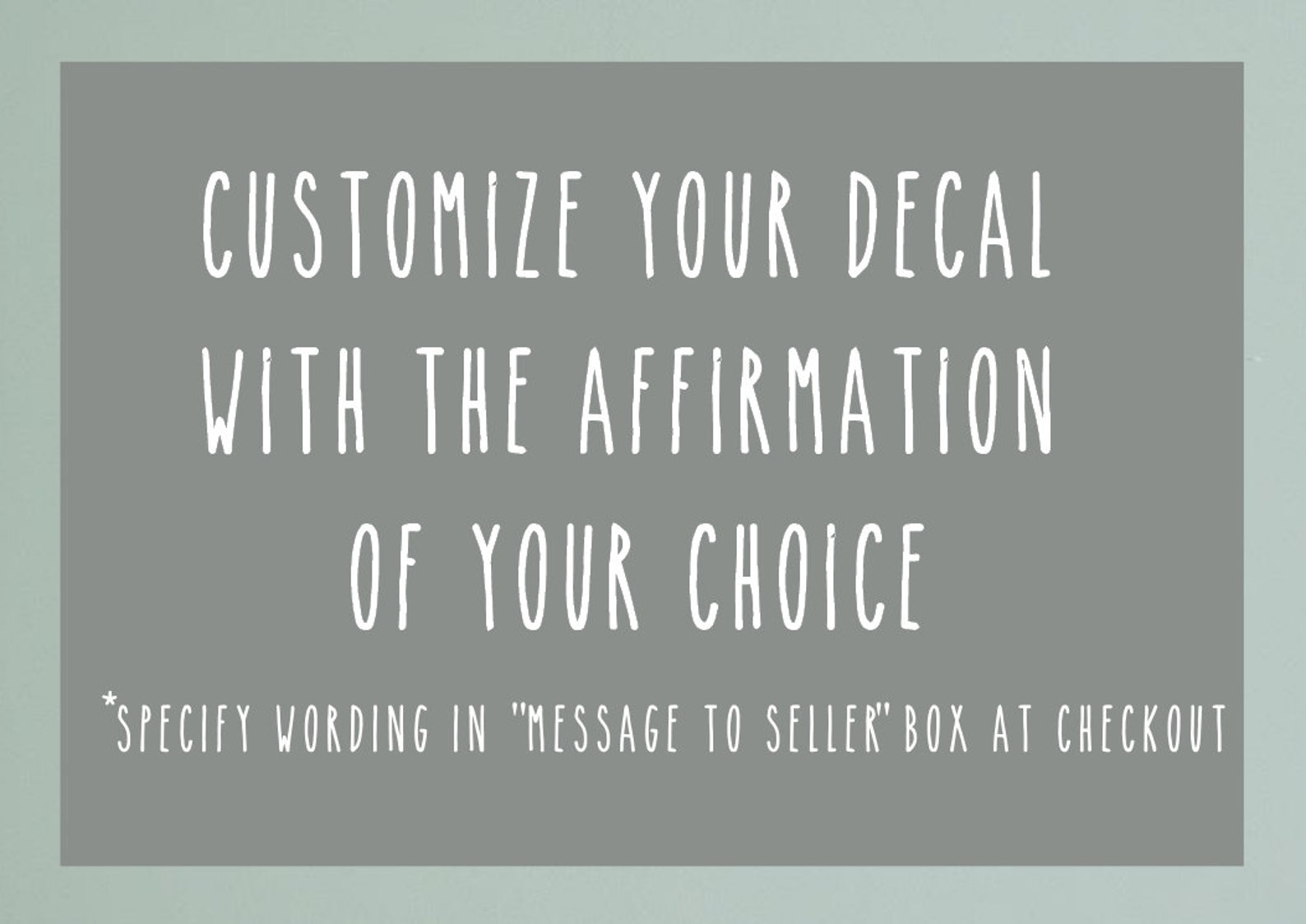Mirror Affirmation Decal, Affirmation Decal, Mantra Decal, Custom ...