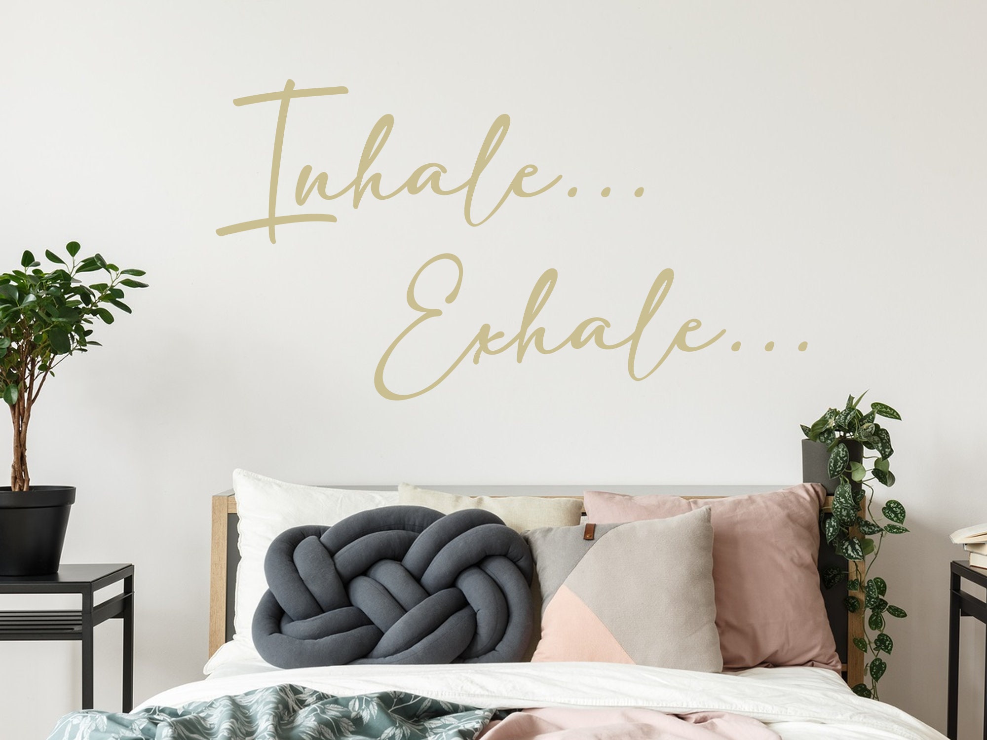 Inhale Exhale Wall Decal Inhale Exhale Decal Yoga Wall - Etsy