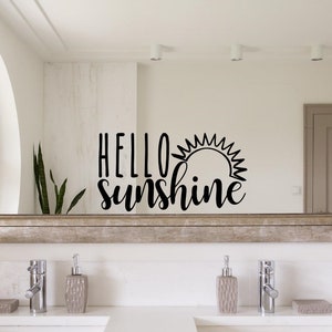 Hello Sunshine Decal - Good Morning Sunshine Wall Decal - Hello ...