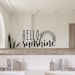 Hello Sunshine Decal - Good Morning Sunshine Wall Decal - Hello ...