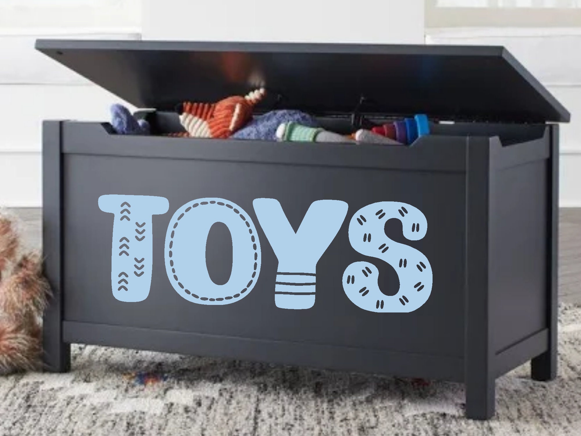 Toy Box Decal - TOYBOX NOT INCLUDED -toys Decal - Toybox Sticker - Toy ...
