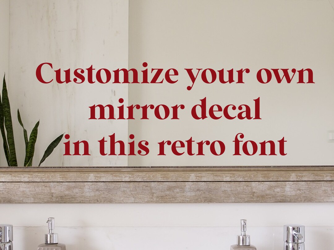 Boho Mirror Affirmation Decal, Affirmation Decal, Mirror Decal, Custom ...