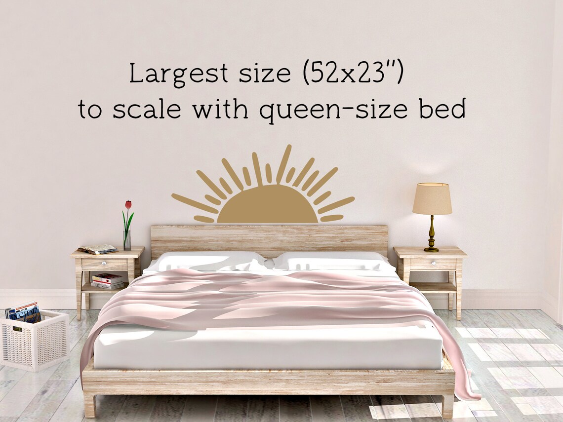 Half Sun Wall Decal Half Sun Vinyl Decal Half Sun Decal | Etsy