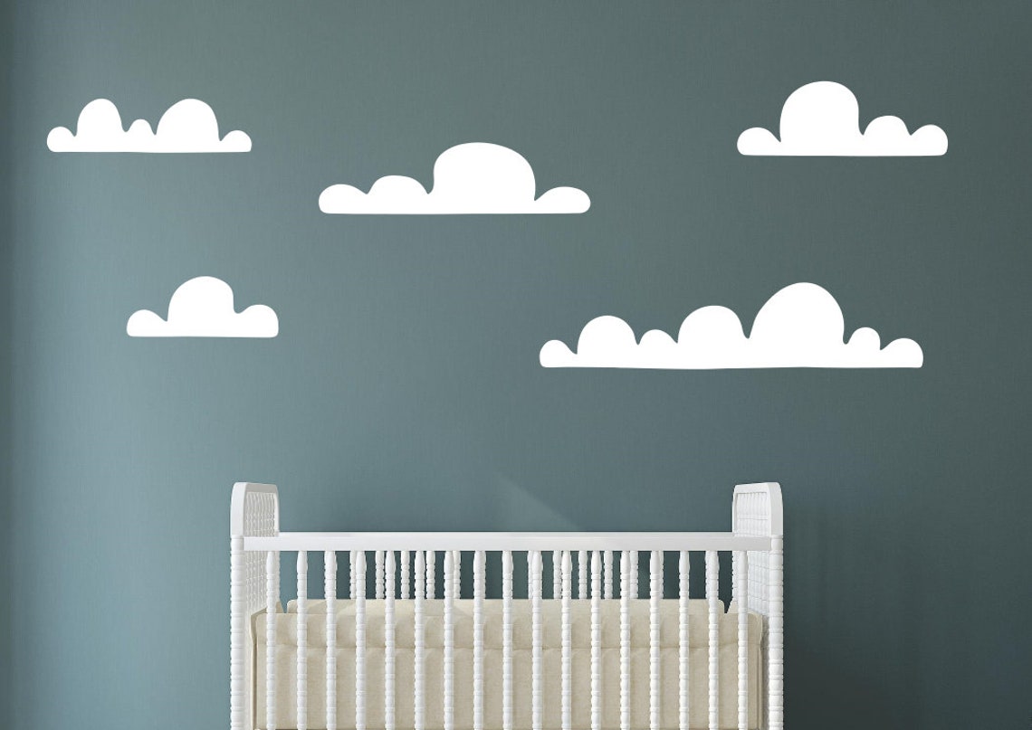 Cloud wall decals Cloud vinyl decals Cloud wall stickers | Etsy