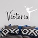 Dance Name Wall Decal- Dance Wall Decal- Ballet Wall Decal- Girls Name ...