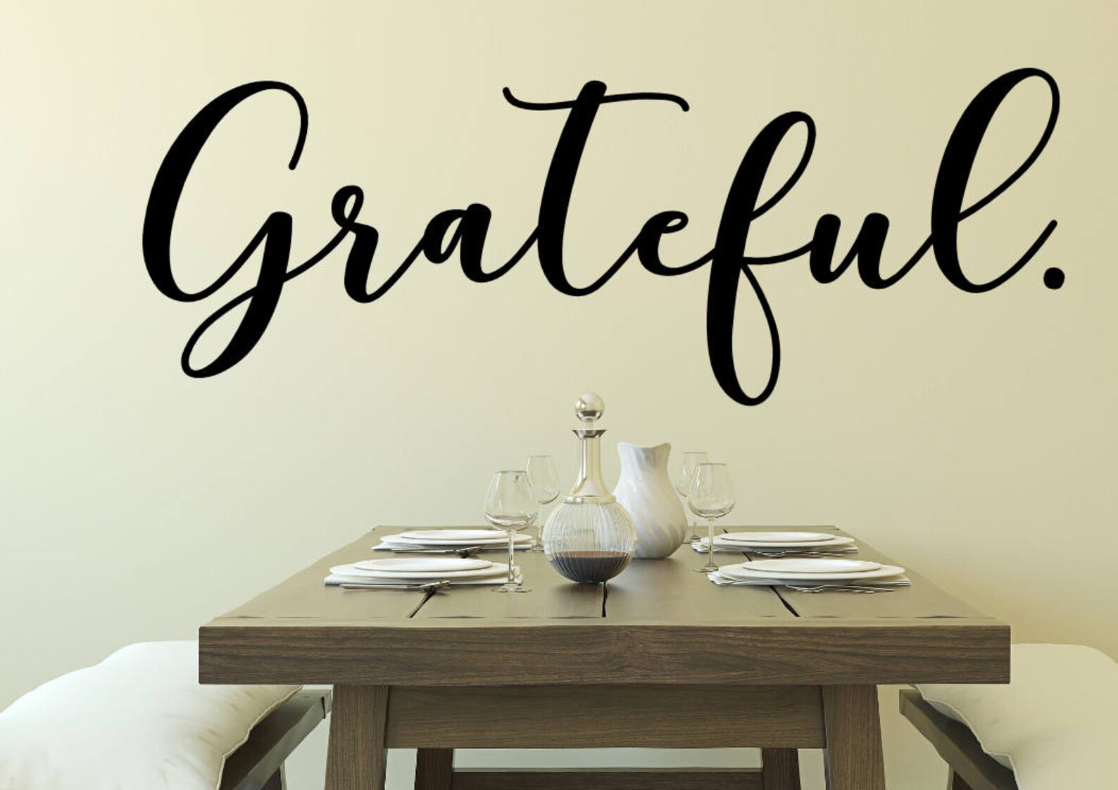 Grateful Wall Decor Grateful Wall Art Grateful Wall Decal - Etsy