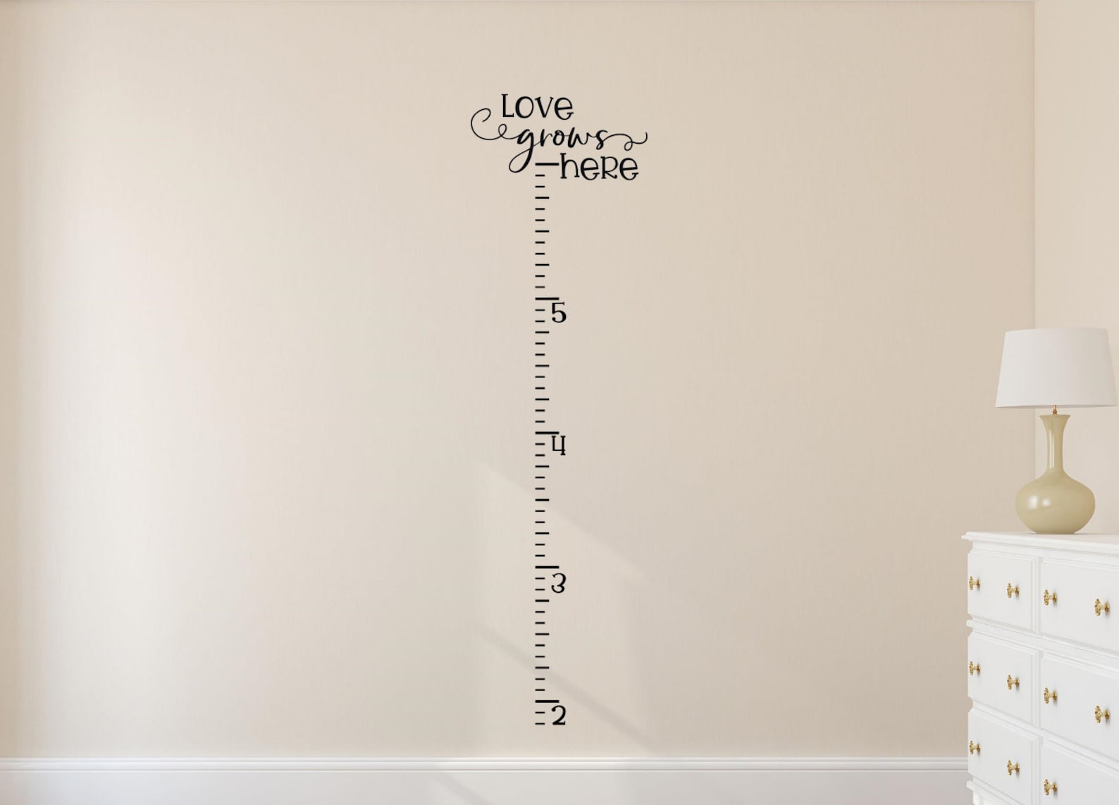 Growth Chart Decal Growth Chart Vinyl Decal Growth Chart - Etsy