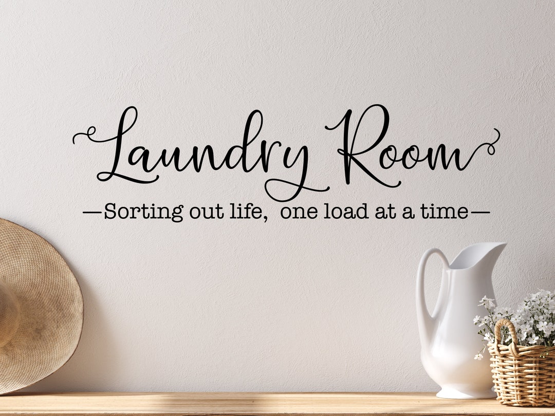 Laundry Room Wall Decal: Funny Laundry Quote Decor - Etsy