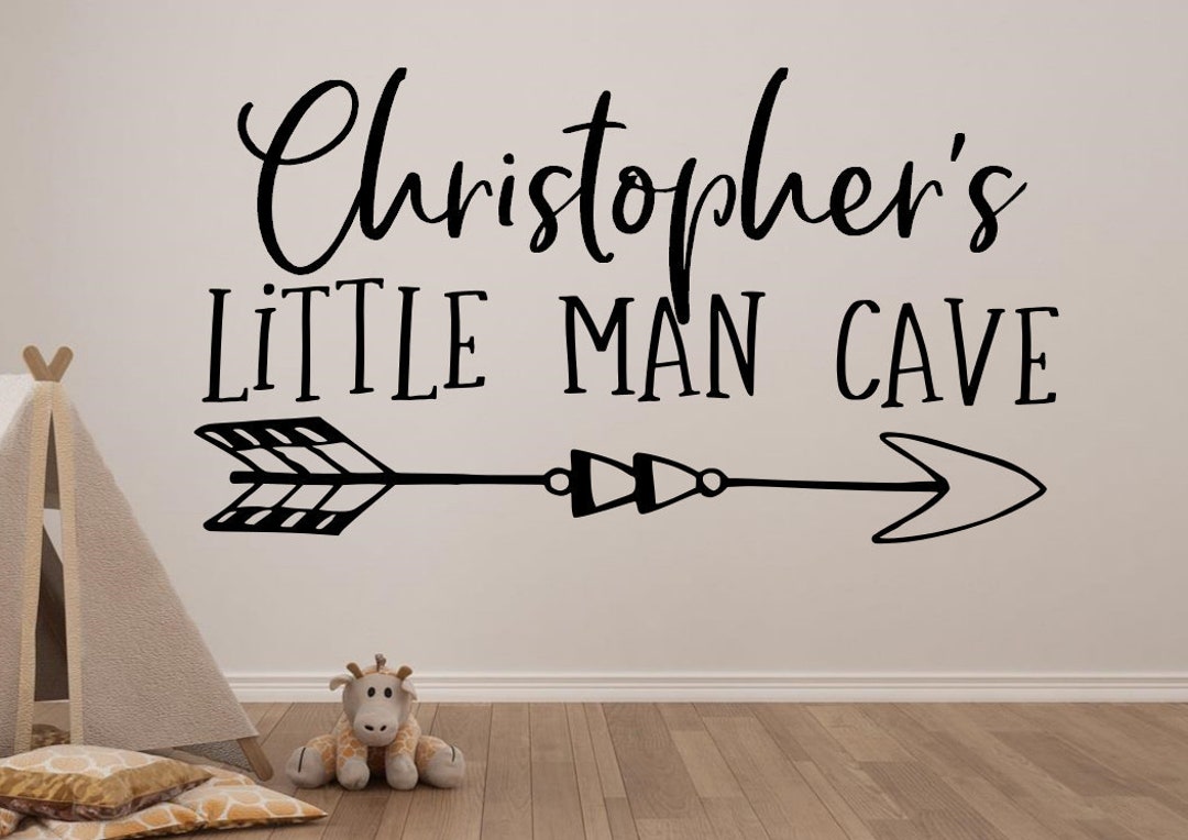 Little Man Cave Wall Decal Little Man Cave Custom Little Man Cave Decor ...
