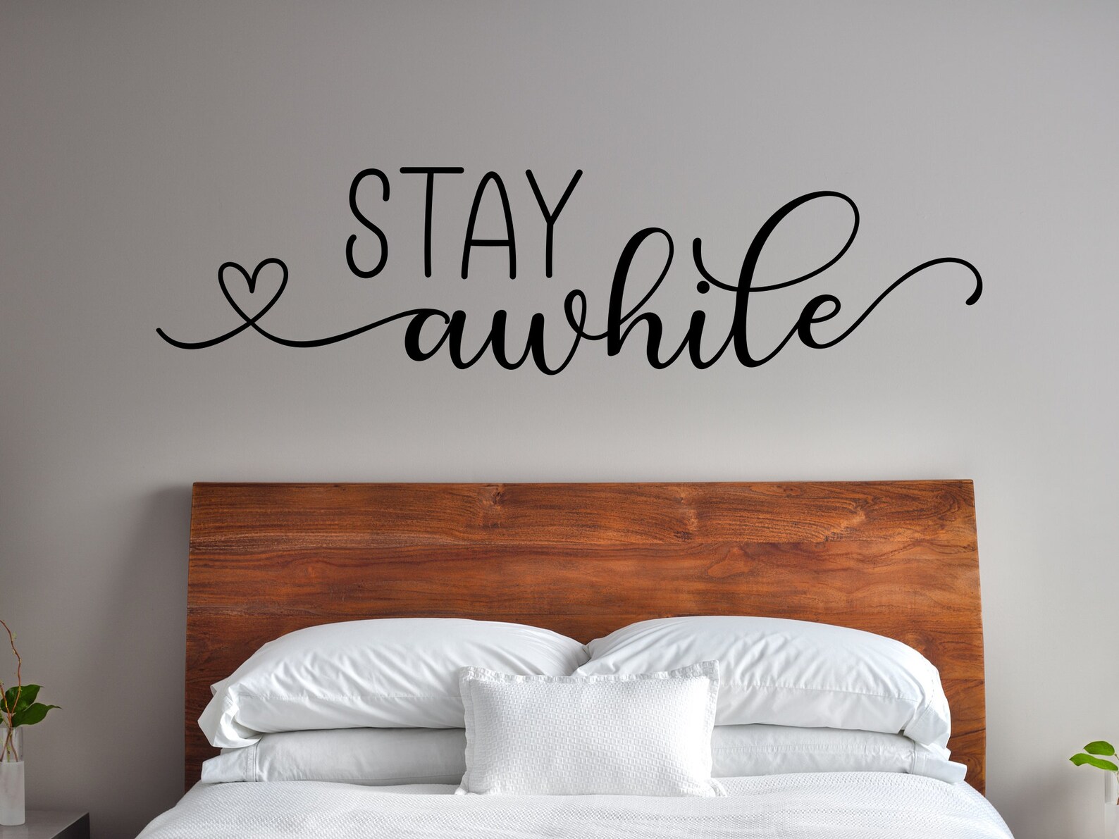 Stay Awhile Wall Decal Guest Room Wall Decal Stay Awhile - Etsy