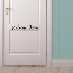 Welcome Door Decal - Welcome Home Decal - Door Welcome Sticker - Door ...