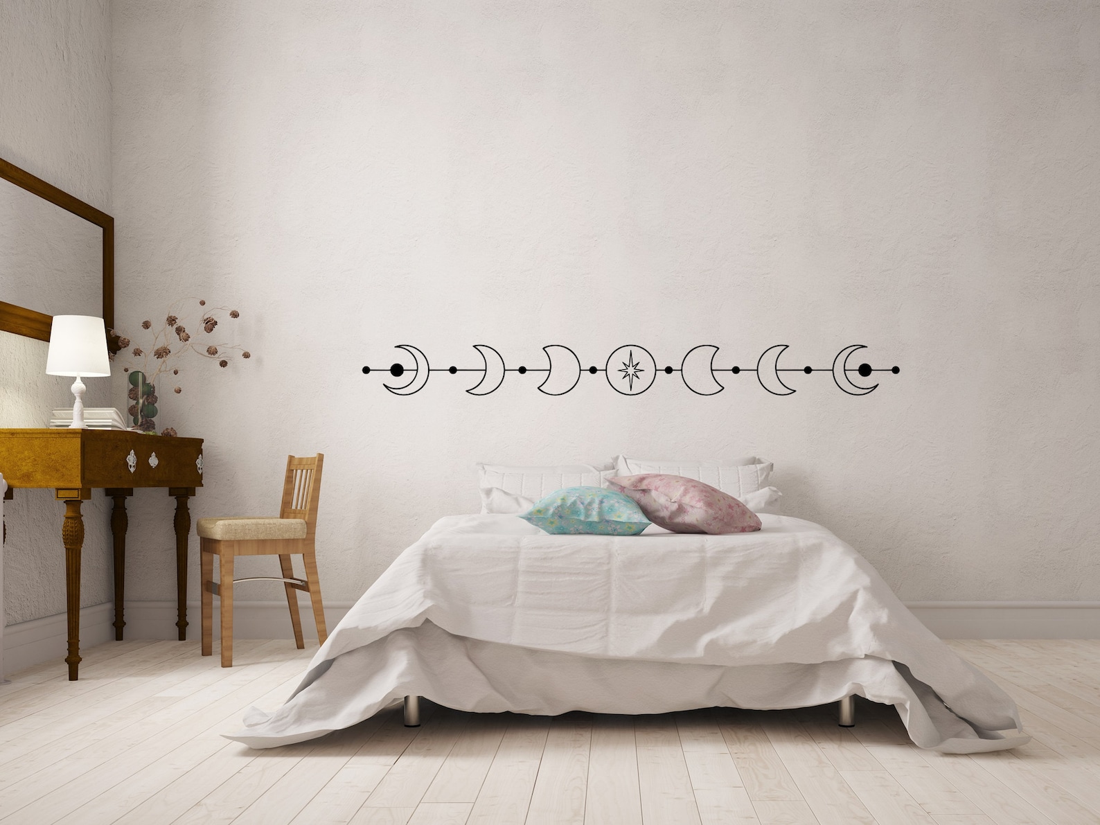 Moon phases wall decal Moon phases decal Moon phases vinyl | Etsy